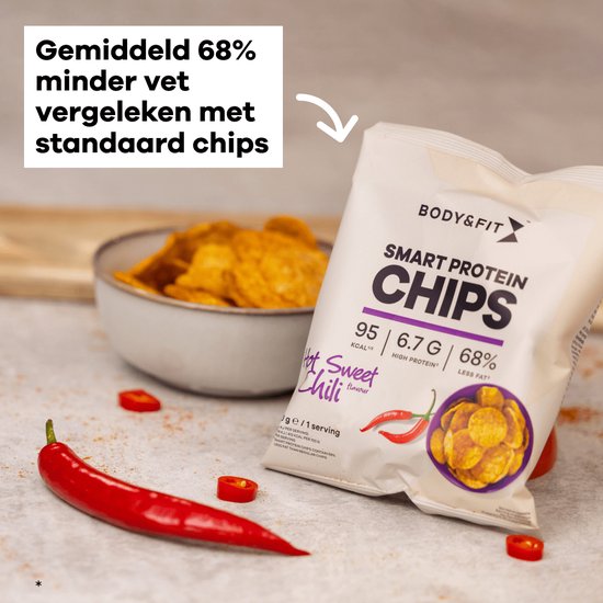Body & Fit Smart Chips - Proteïne Chips - Minder vet - Eiwitrijk - 1 ...