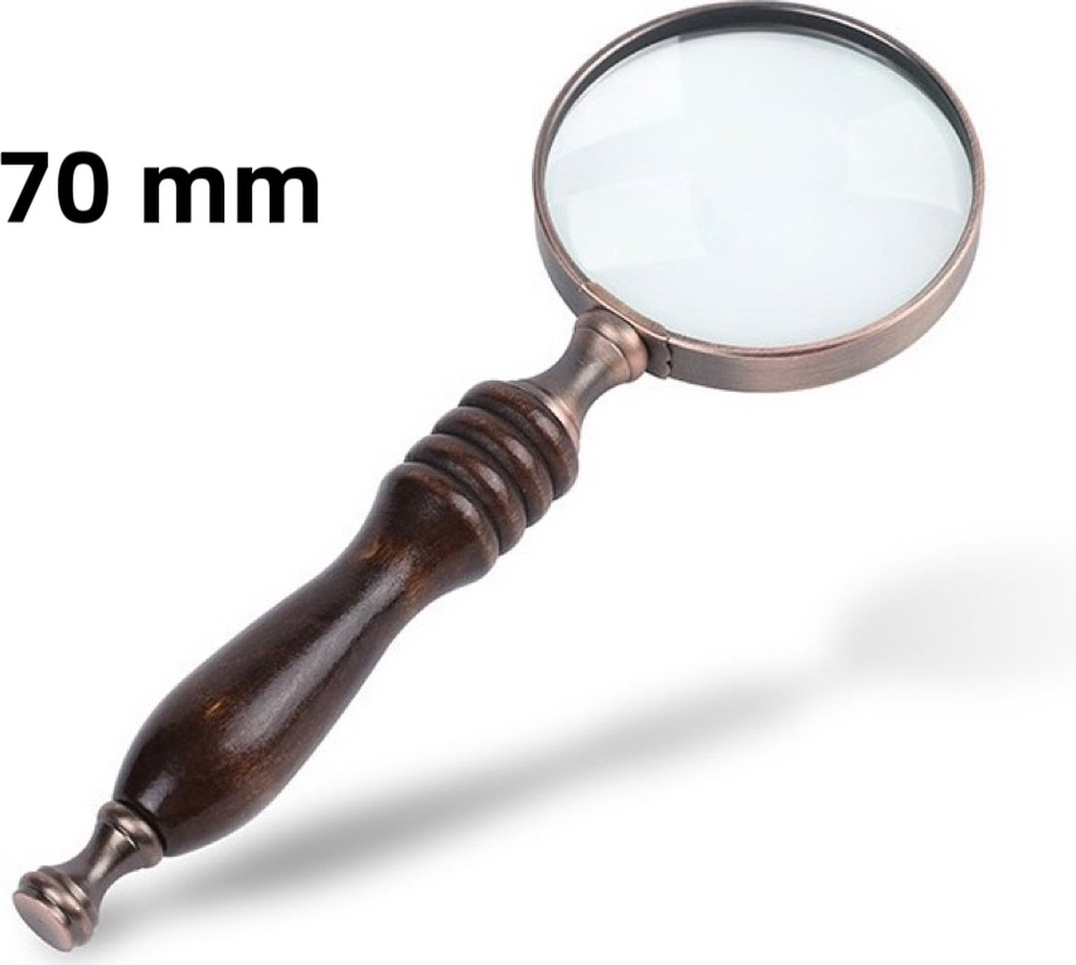 Vergrootglas - Loep - Handloep - Goud - Klassieke stijl - 70 mm | bol.com