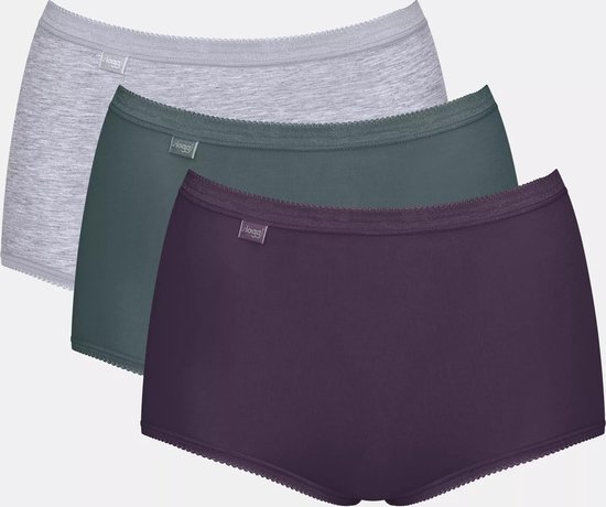 sloggi Basic+ Maxi C3P Dames Onderbroek - MULTIPLE COLOURS 14 - Maat 52 | bol