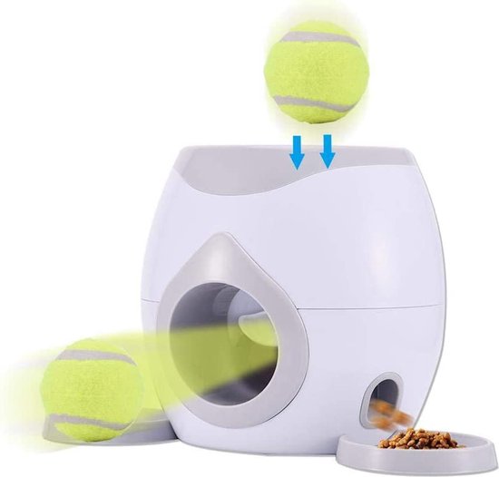 Stecto Automatische bal Launcher hond speelgoed interactieve tennis bal ...