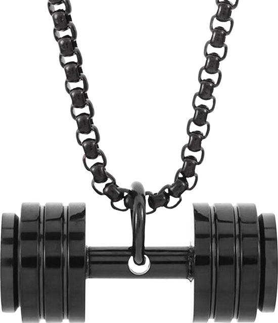 Team Bicep Dumbbell Zwarte Ketting - Fitness Dumbbell ketting - Sport ...