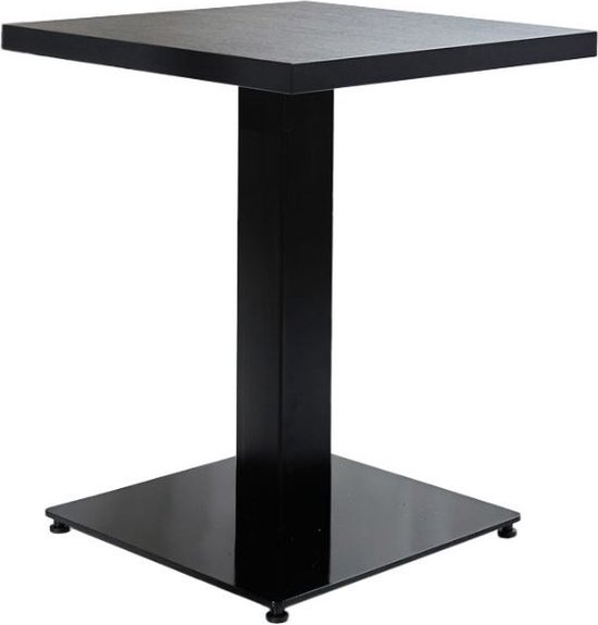 Statafel Ceara modern - Vierkant - Bartafel voor Binnen - Metaal/Hout - Partytafel -... | bol.com