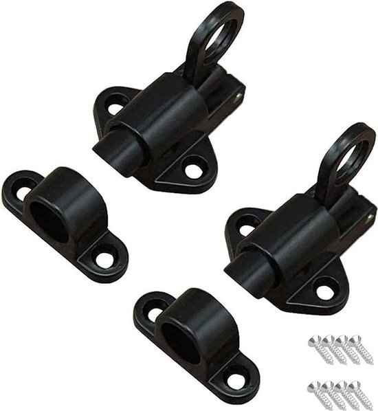 Set van 2 automatisch vergrendelende deurbouten, veervergrendeling ...