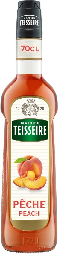 Mathieu Teisseire Perzik Siroop Fles 70cl Koffiesiroop | bol