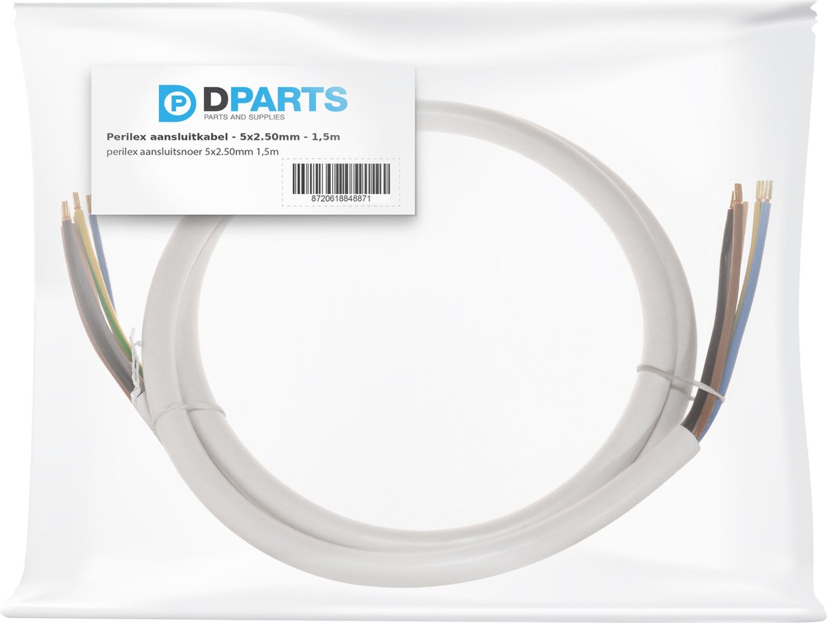 Dparts perilex aansluitkabel - 1,5 meter - 5x2,50mm - geschikt voor 2 ...