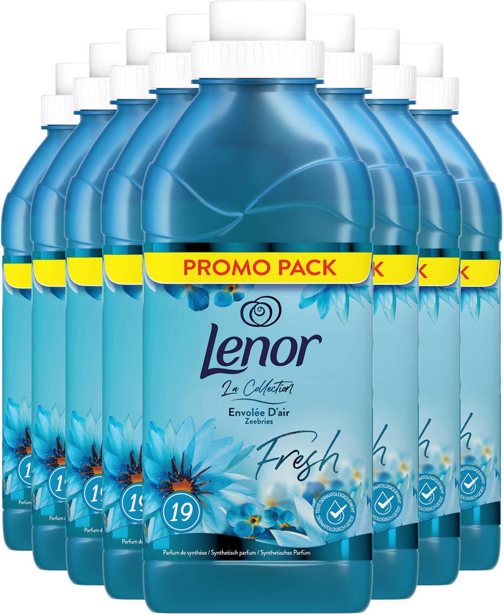 8x Lenor Wasverzachter Zeebries 437 ml - 152 Wasbeurten | bol.com