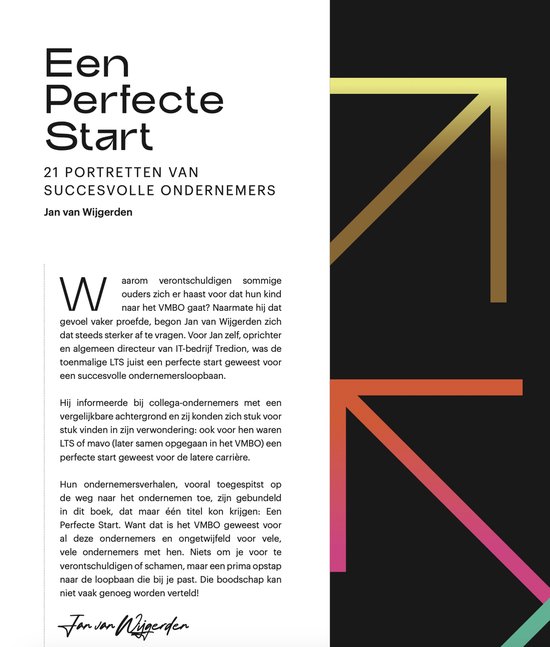 Een Perfecte Start, Jan Van Wijgerden | 9789090360980 | Boeken | bol