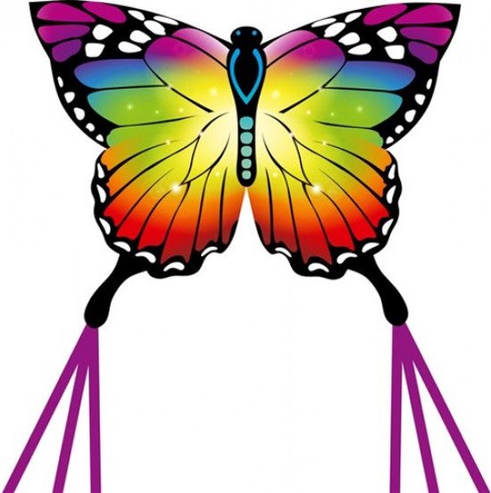 HQ Invento - Butterfly Kite Indigo - Kindervlieger - Regenboog | bol.com
