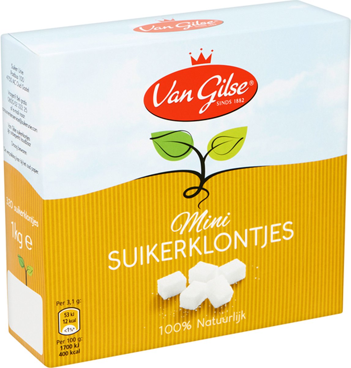 Van Gilse Mini suikerklontjes 8 x 1 kg | bol.com