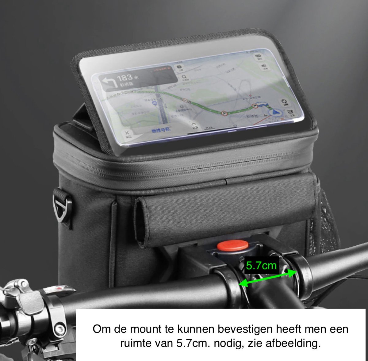 Stuurtas Fiets - Telefoonhouder Fiets - GSM Houder Fiets - Afneembaar ...