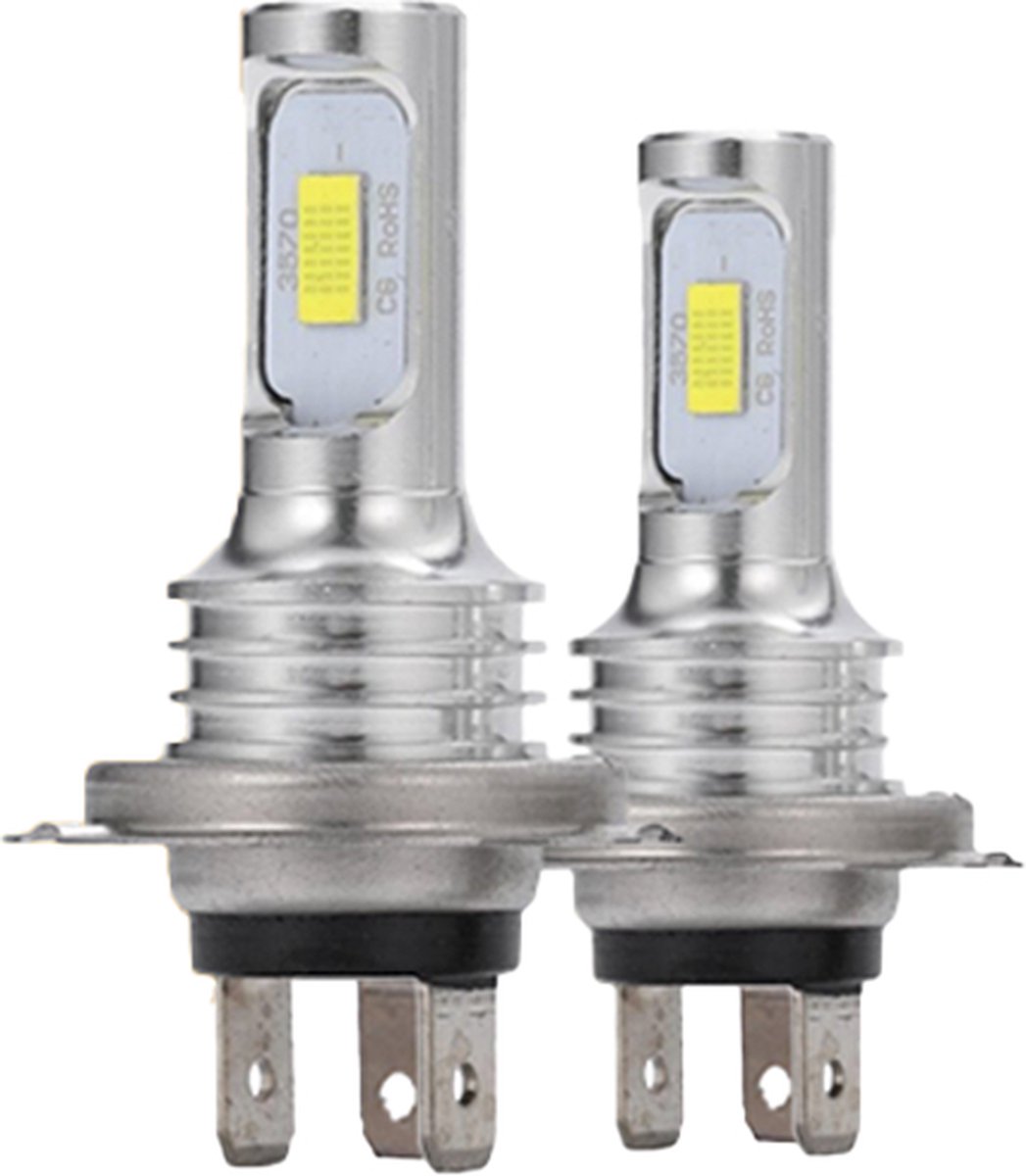 VCTparts Dimlicht LED H4 3000k Geel (set) [Gele koplampen - Gele ...