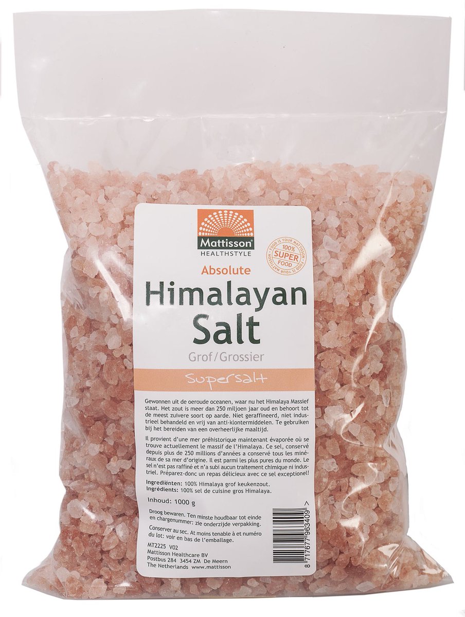Mattisson - Himalaya Zout Grof - 100% Natuurlijk - Kruiden & Specerijen ...