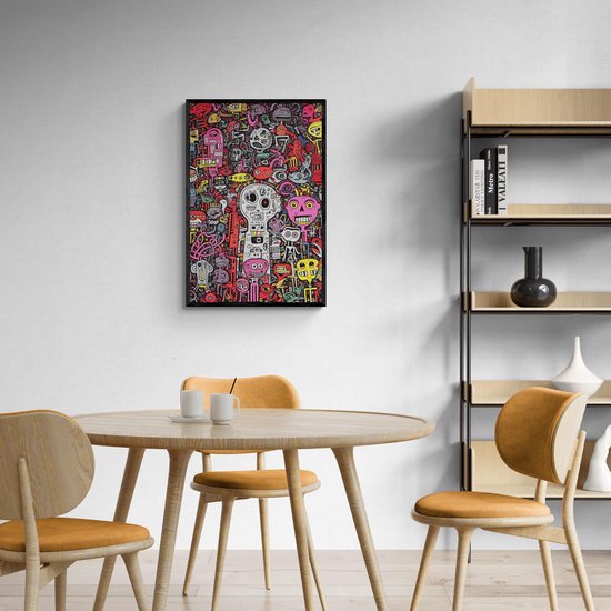 Doodle poster | Moderne kunst | Muurposter | Kunstposter | Abstracte ...