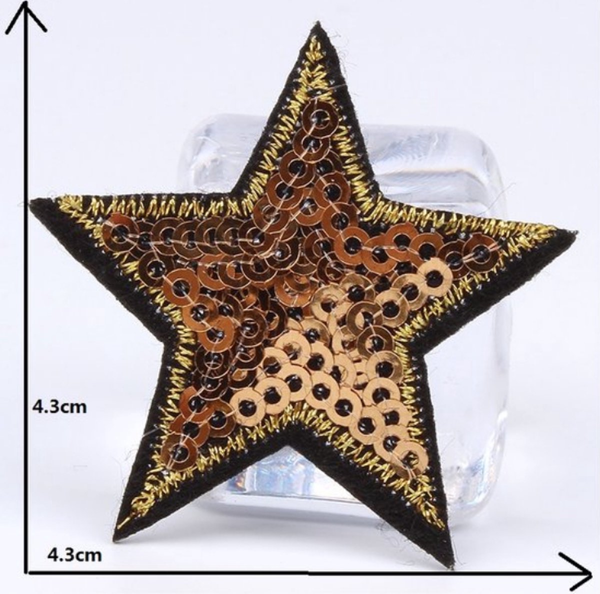 Sterren Strijk Embleem – Set van 5 - Sterren Patch – Glitter Sterren ...