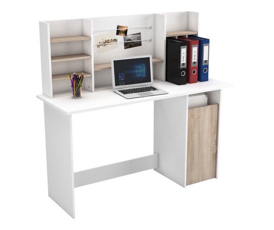 Belfurn - Bureau met opzet Amberra 135cm breed | bol