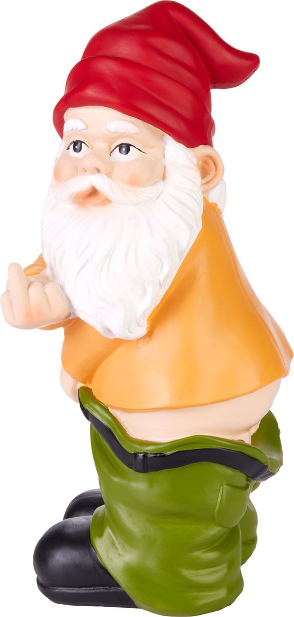 BRUBAKER Tuinkabouter met Verlaagde Broek Toont Middelvinger ...