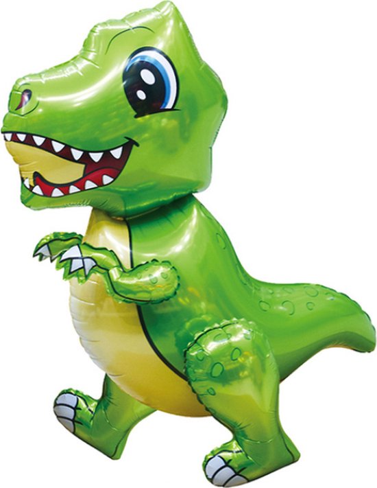 Dino ballon - Groen- 4D - 66x50cm - Ballonnen - T-rex - Dino feest ...
