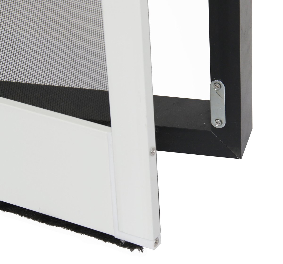Draaideur Hor Aluminium - H 215 x B 100 cm - Grijs - Muggengaas ...