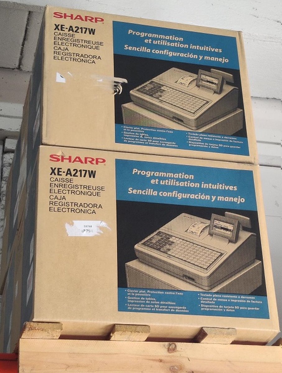 Kassa Sharp Xe A217w Wit | bol