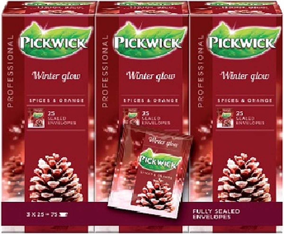 Pickwick Thee wintergloed professioneel 25 zakjes à 2 gr per doosje ...