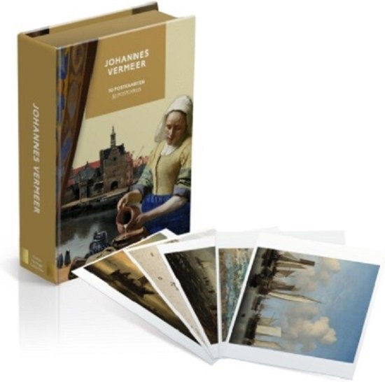 Kaarten - 50 stuks - in doos - Johannes Vermeer - set - Schilderij | bol