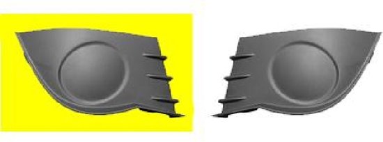 Renault Clio, 2005 - 2009 - voorbumpergrille, rechts | bol.com
