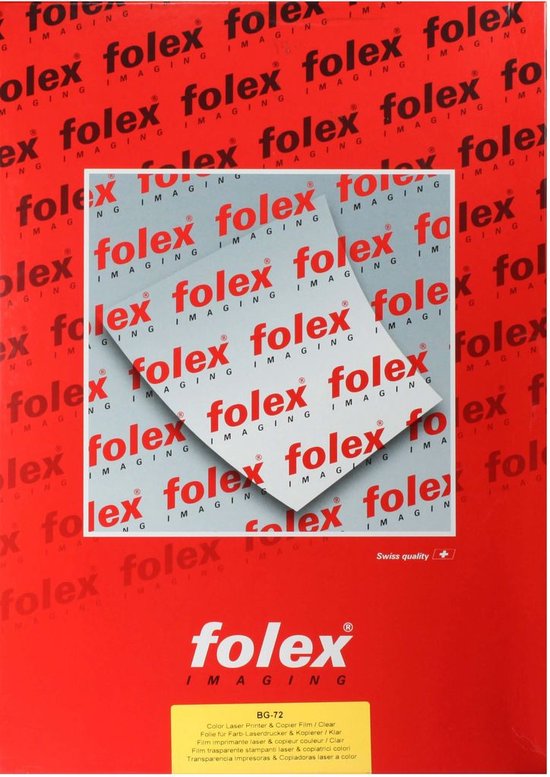FOLEX kleurenlaser-folie BG-72, DIN A3, transparant | bol