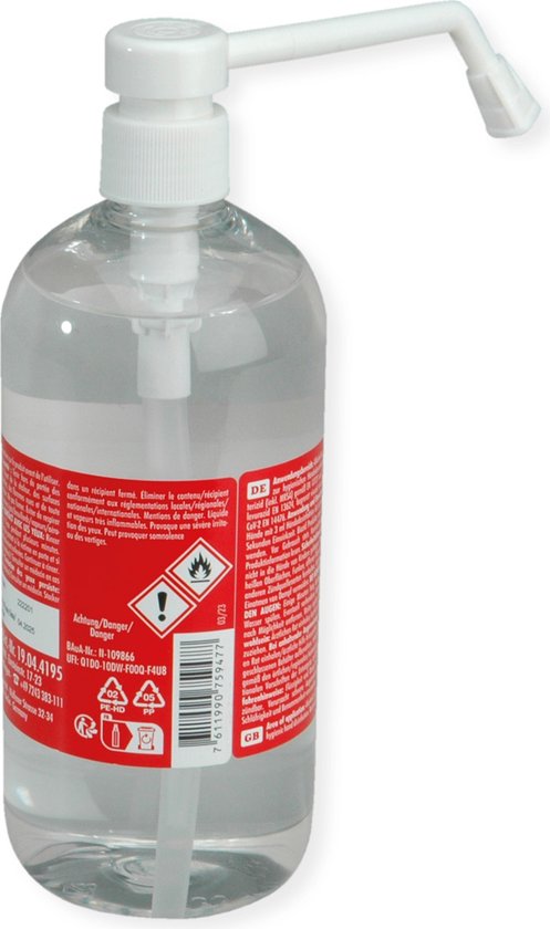 ROLINE handdesinfectie, 500 ml met spuitopening | bol