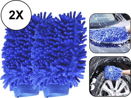 2x PD® - Autowashandschoen Microvezel - Washandschoen - Autowas ...