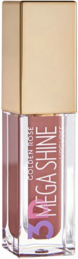 3D MEGA SHINE LIPGLOSS NO:104 Golden Rose Met Vitamine E - VEGAN | bol