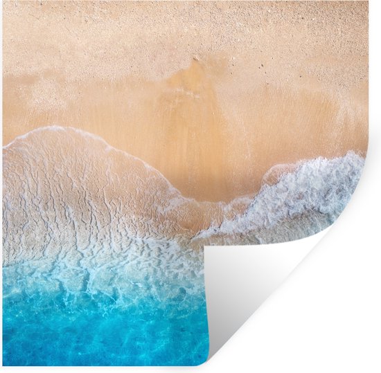 Muurstickers - Sticker Folie - Strand - Zee - Zand - Zomer - Blauw ...