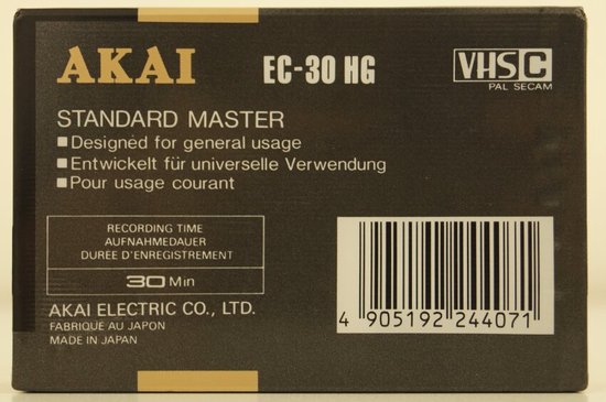 Akai Super HG EC-30 VHS-C Compact Video Cassette (2 pack) | bol