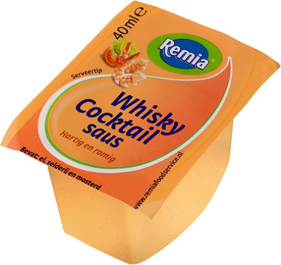 Remia Cocktailsaus 40 ml per cupje, doos 54 cupjes | bol