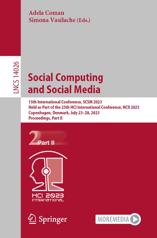 Lecture Notes in Computer Science- Social Computing and Social Media ...