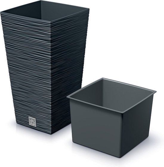 Prosperplast Plantenpot/bloempot Furu Stripes - voor buiten - kunststof ...