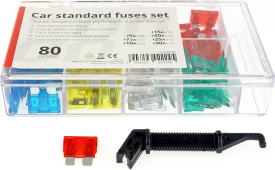 Auto zekeringen standaard doos 80 stuks MIX | bol.com