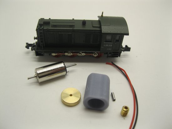 micromotor NM032C N motor ombouwset voor Minitrix V 36 (Motor met Dig ...