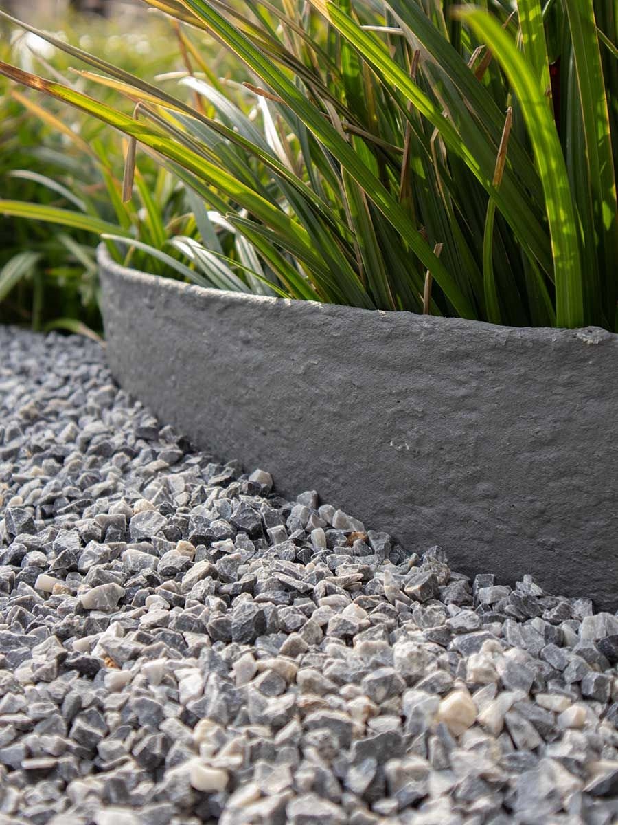 Borderrand | 14cm x 15 meter - 7mm dik | Grijs kantopsluiting steenlook ...