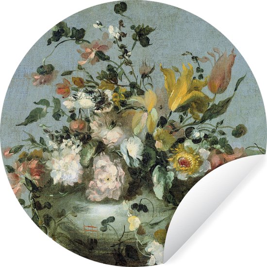 WallCircle - Muurstickers - Behangcirkel - Bloemen - Oude Meesters - Barok - 30x30 cm... | bol