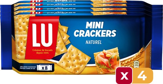 Mini crackers naturel - Lu - 250 g - 4 Stuks - Snack - Toast ...