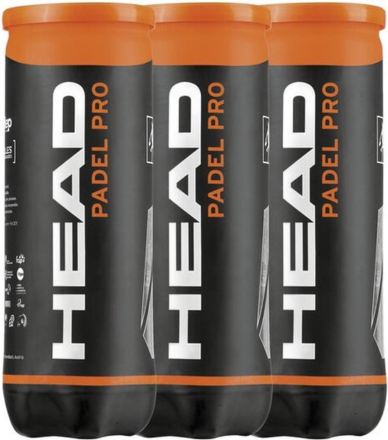 Head Padel Pro - padelballen - padel - 3 blikken - 9 ballen | bol