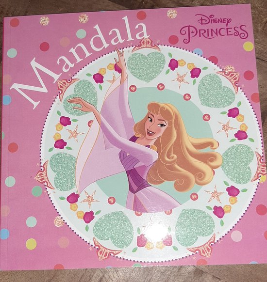 Disney princess Mandala kleurboek - prinsessen roze - 24 mandala's ...