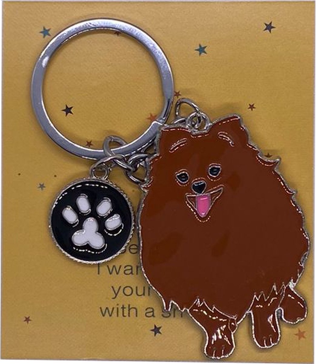Pomeriaan - Sleutelhanger - Pomeranian - Dwergkees - Pom - Dwerg - Kees ...