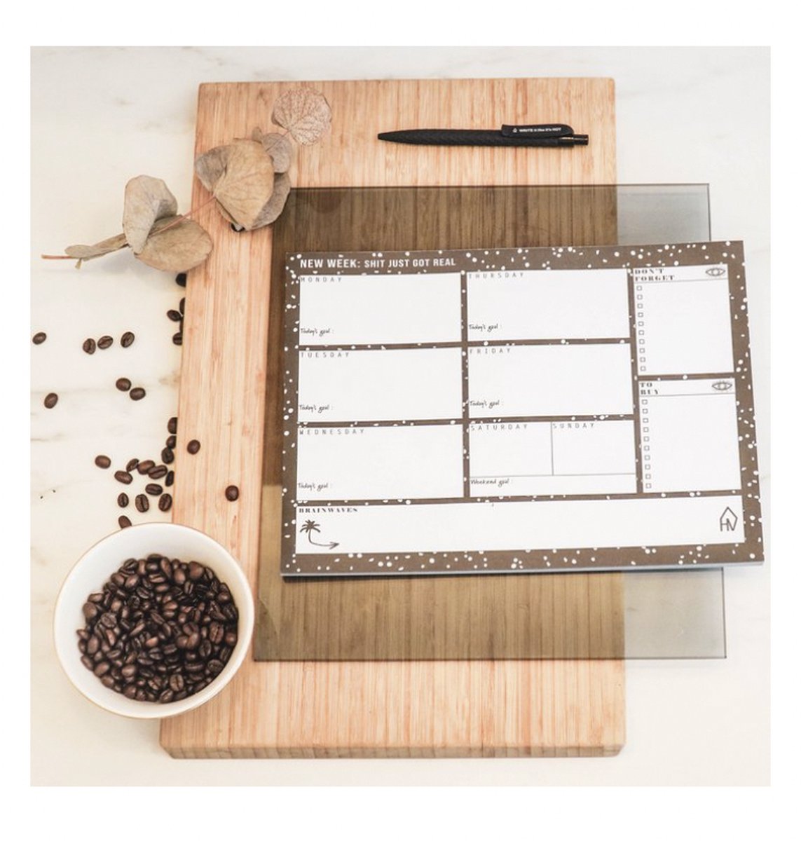 Weekplanner A4 - Productiviteit - Week Planner - Agenda - Werkplanner ...