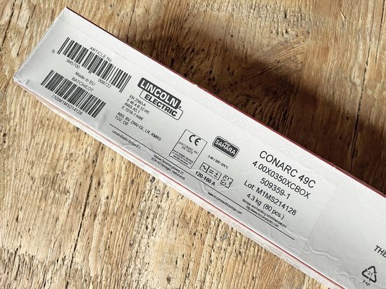 Lincoln Laselektroden Conarc 49C 4.0x350mm Pak 4,3kg (509359-1) | bol