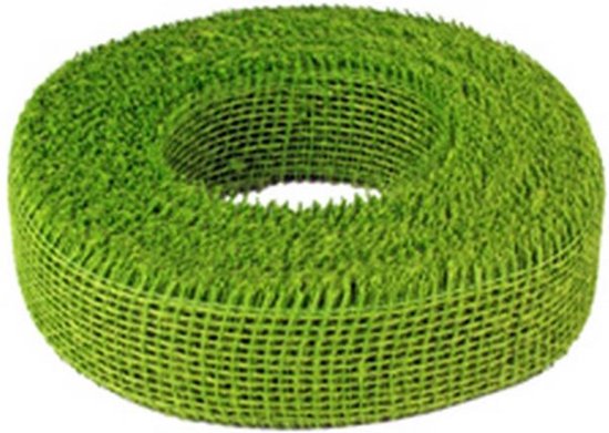 Jute lint - GROEN - Jute band - Jute op rol - 5 cm breed - Jute op rol ...