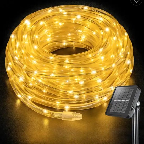 Solar feestverlichting / Lichtslang | Rope | 12 Meter | 100 LED's ...