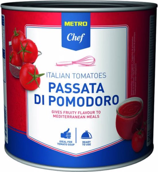 METRO Chef Tomaten Passata blik 2,5 kg | bol