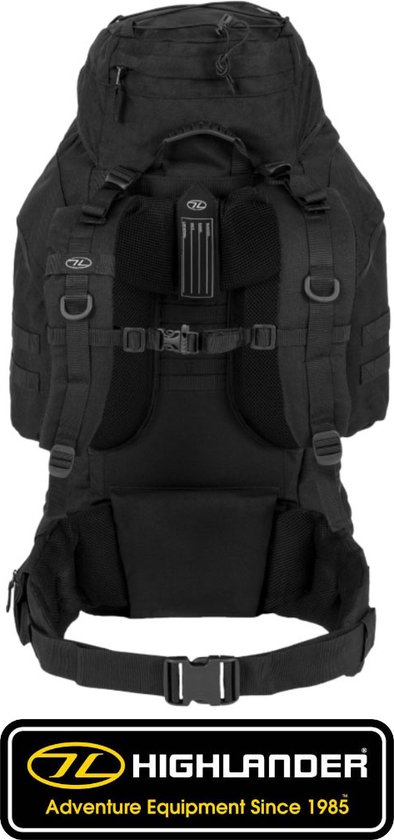 Highlander rugzak Forces 66 liter backpack - Zwart | bol