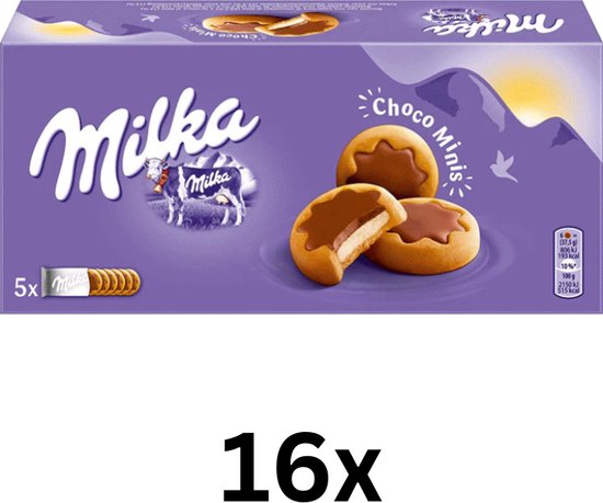 Milka Choco Mini's 16 x 150 gram - chocolade - koek - snoep | bol